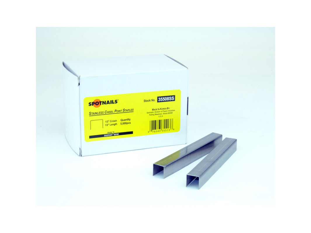 Spotnails 35508SS - 50 Series 1/2" STAINLESS STEEL Staples – Allen ...
