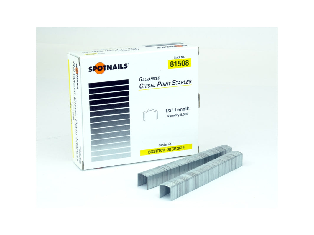 Spotnails 81508 STCR2619 Style 1/2" Staples (10,000) – Allen Staple ...